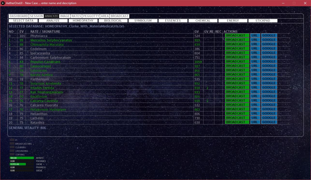 AetherOnePi Standalone Client v1.0 release – Radionics